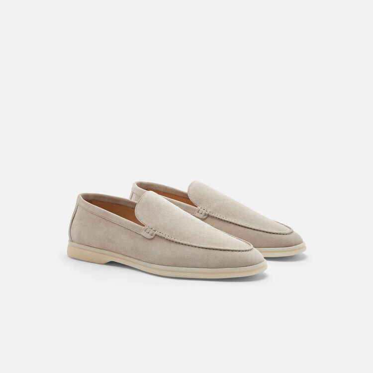 Ludovico Sand Suede Loafers for Men | Scarosso®