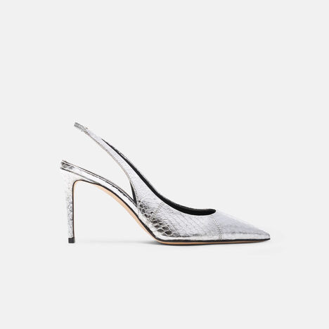Sutton Silver Elaphe High Heels for Women | Scarosso®