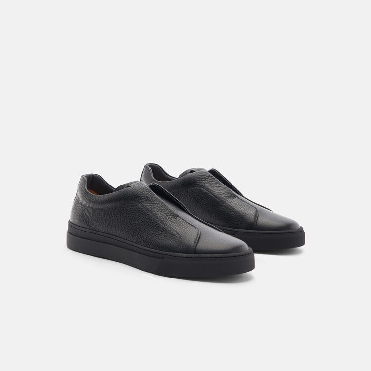 Luca Black Grain Sneakers for Men | Scarosso®