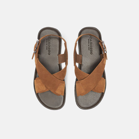 Massimo Tan Suede Sandals for Men | Scarosso®